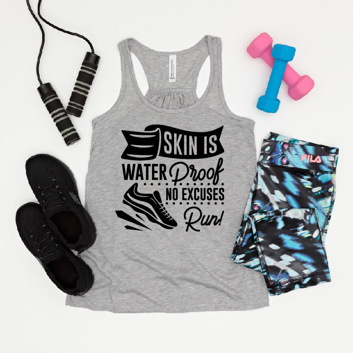 Skin is Waterproof, No Excuses Tank – NCT Designs