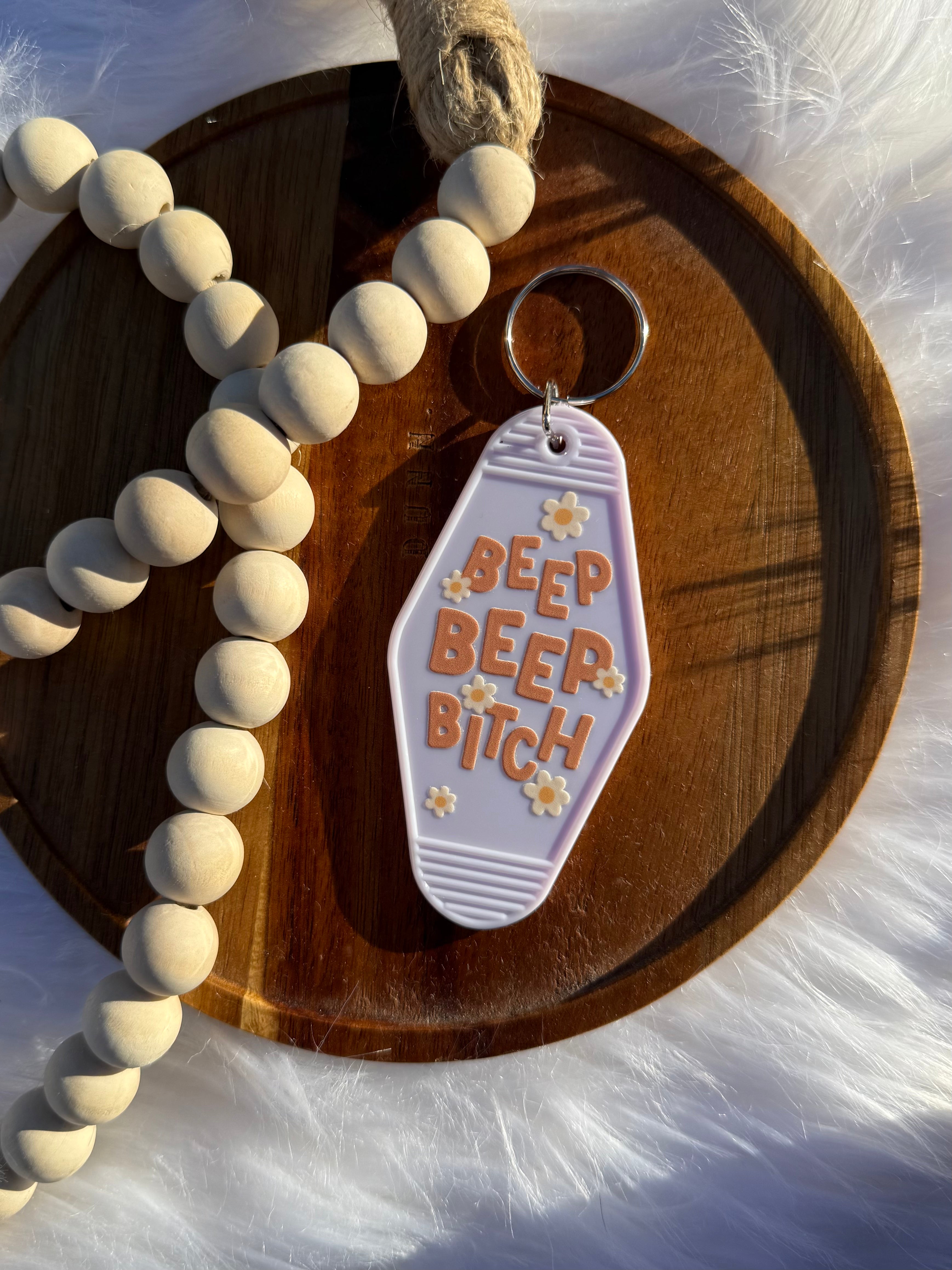 Beep Beep Bitch - Motel Keychain – NCT Designs